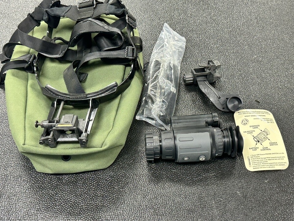 PVS-14 Gen II Monocular (Envis M703E) (Green) Headstrap and J-arm w ...