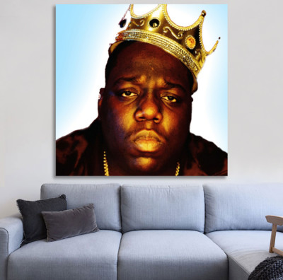 B.I.G. Biggie Art Notorious BIG Street art Print Old School Hip Hop Rap ...