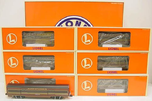 Lionel 6-15340 O Gauge Pennsylvania RR 6-Car Aluminum Passenger Set for ...