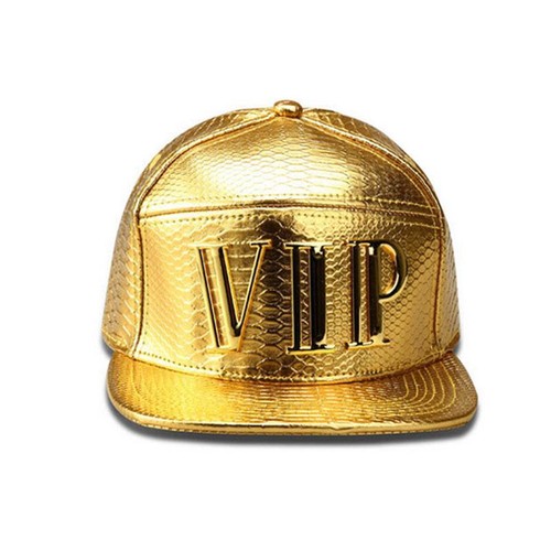 Fashion Crocodile Pattern Leather Baseball Caps VIP Letter Punk Hat ...