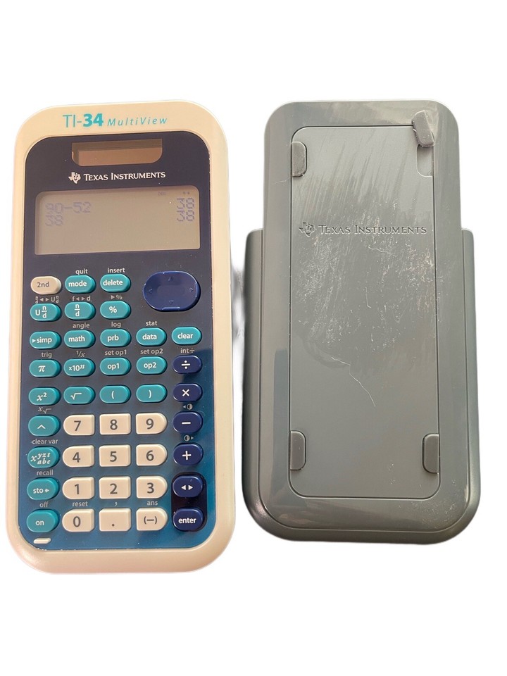 Texas Instruments TI-34 MultiView Scientific Calculator with Case ...