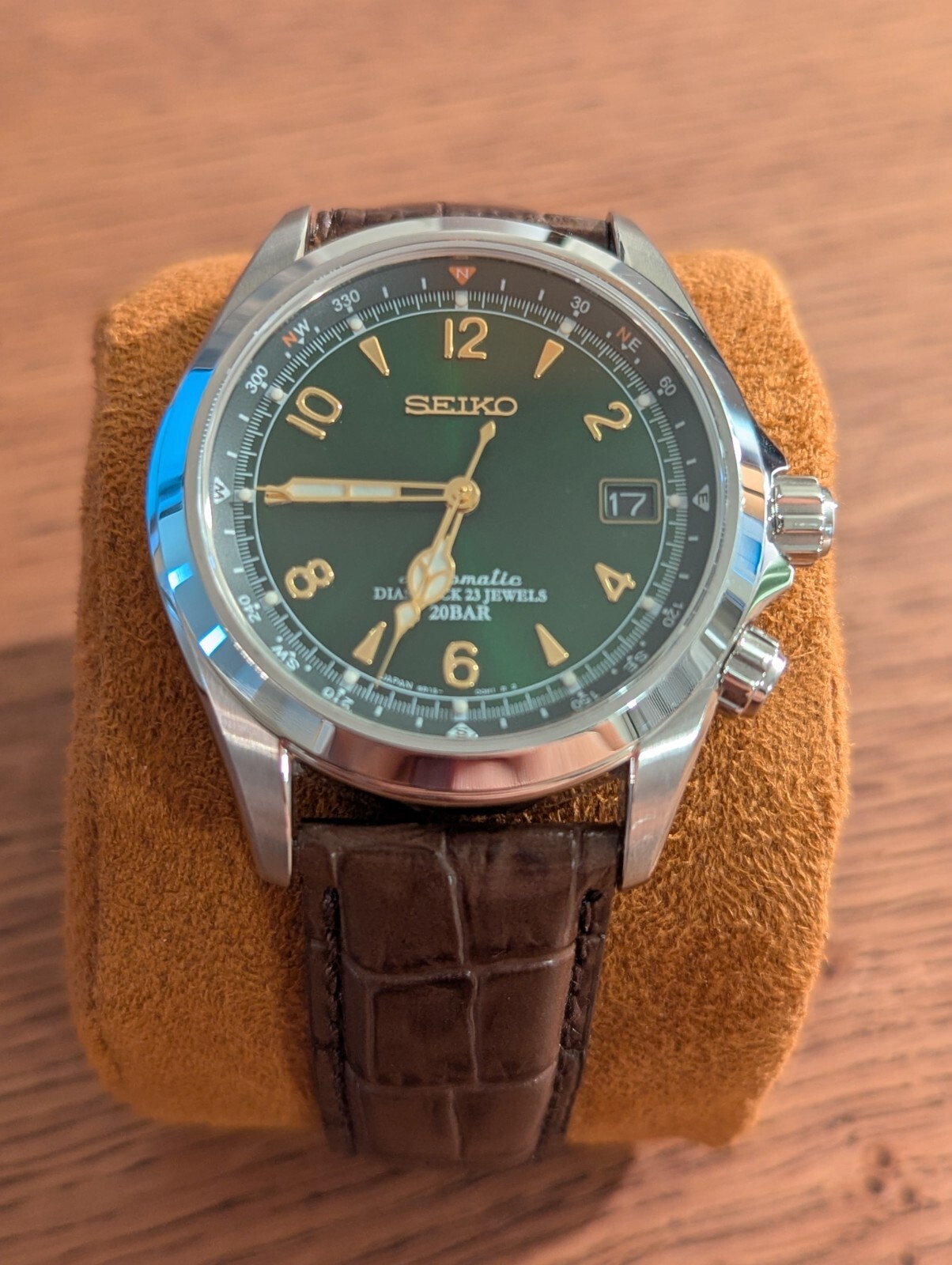 Seiko Alpinist SARB017 Green Dial Watch - Gem