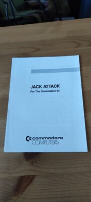 Jack Attack Manual for Commodore 64 Game - Manual Only | eBay