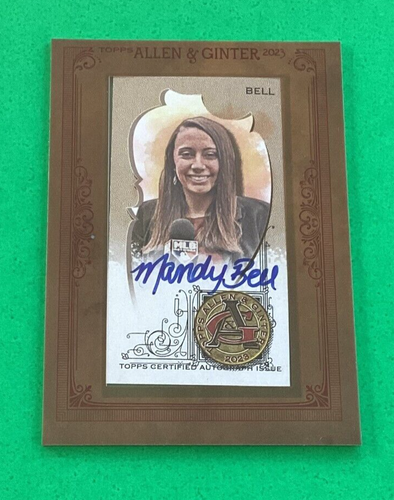 2023 Allen & Ginter . MANDY BELL . FRAMED AUTOGRAPH CARD . SPORTS ...