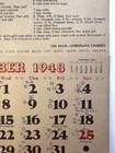 December 1948 Wall Calendar Page Christmas Nostalgia Vintage Holiday ...