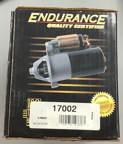 Endurance 17002 Reman 12V Starter Motor for 1992-93 Geo & 1990-93 Isuzu ...