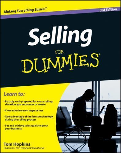 Selling for Dummies® by Tom Hopkins (2011, Trade Paperback) for sale ...
