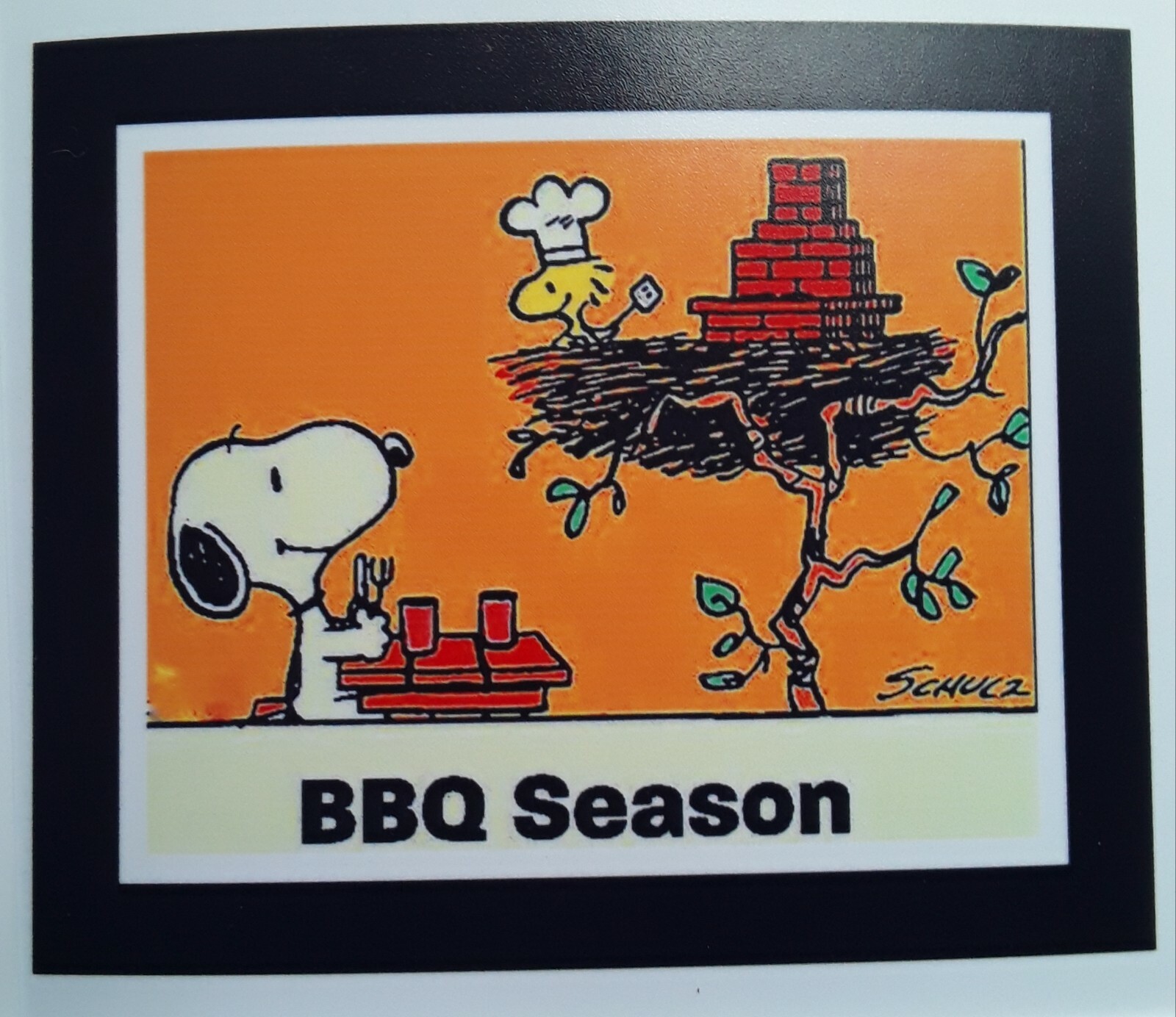 Peanuts ♡ Snoopy & Woodstock ♡ BBQ SEASON...Magnet ☆ | eBay