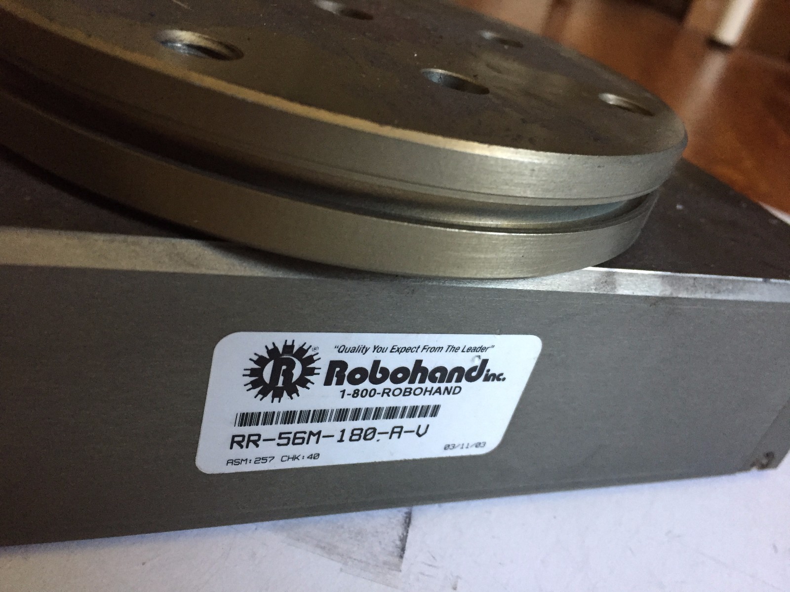 ROBOHAND RR-56M-180-A-V, FLANGE OUTPUT ROTARY ACTUATOR,TI | eBay