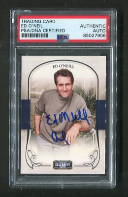 Ed O'Neil Al Bundy Signed Autograph Celebrity Cut PSA Card Married with ...