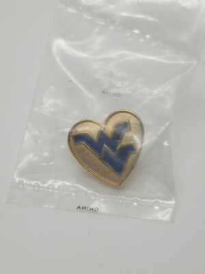 WV Heart Pin West Virginia University Collegiate NCAA School Lapel Pin ...