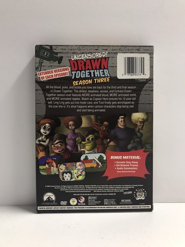 Drawn Together Uncensored Season Three Dvd | eBay