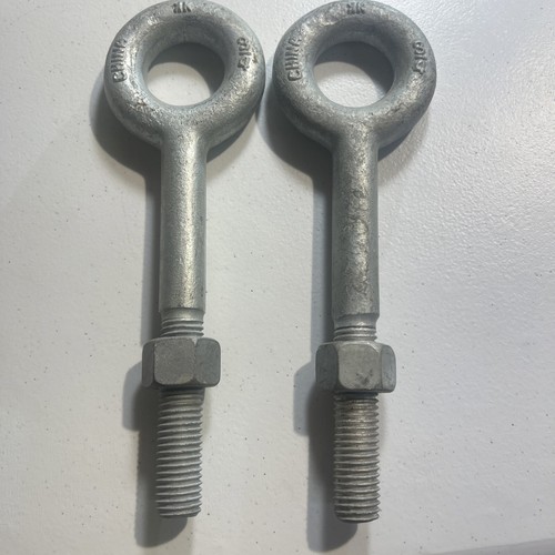 2 Galvanized Forged Eye Bolts, 3/4" x 6" | eBay