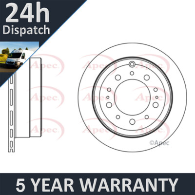 Fits Toyota Land Cruiser Amazon 4.2 TD 4.7 Purevue Rear 1x Brake Disc ...