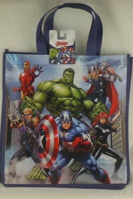 Reusable Shopping Bag Tote Marvel Avengers Hulk Iron Man Captain ...