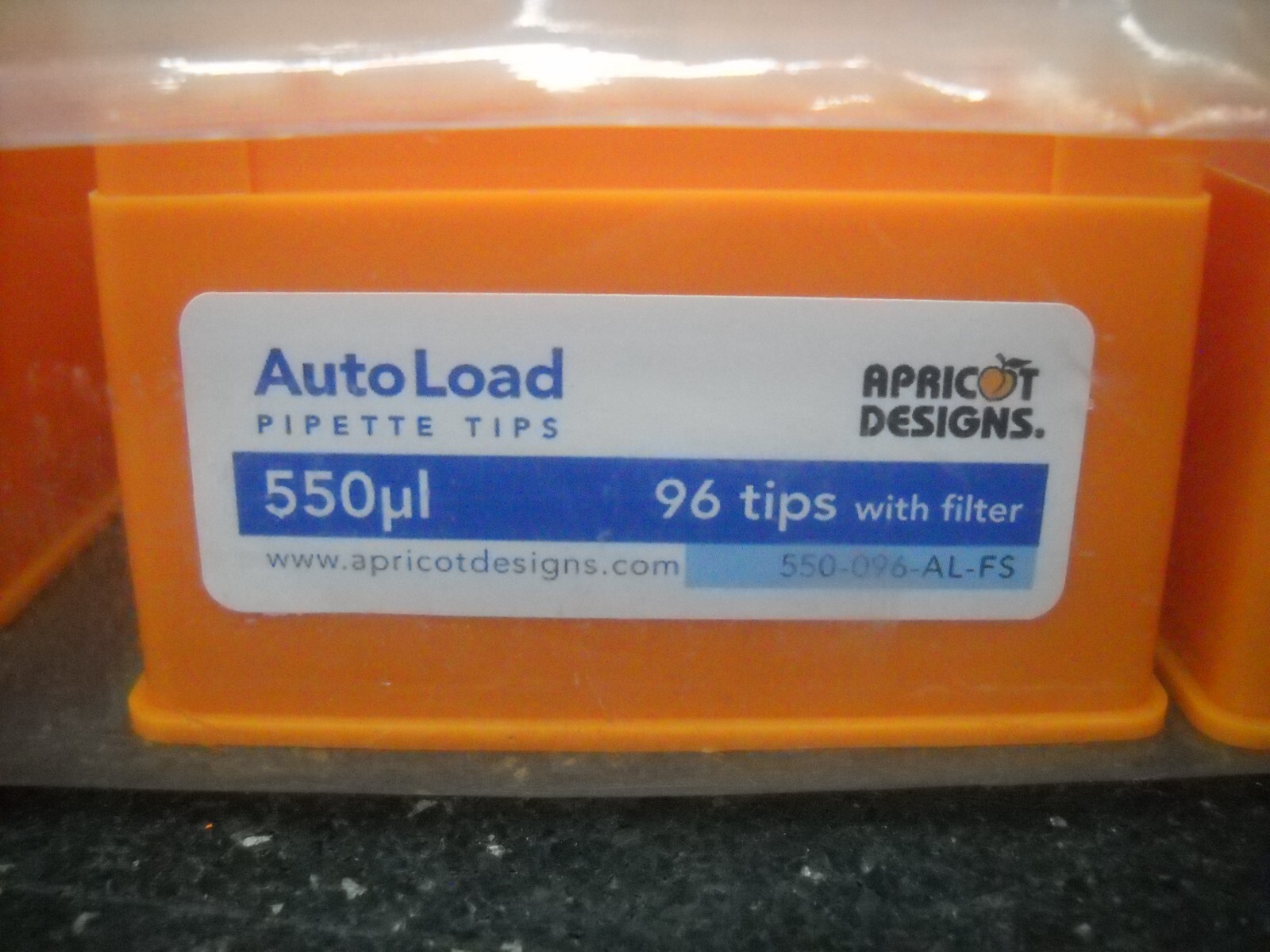 Apricot Designs Autoload Pipette Tips 550-096-AL-FS 96 Tips Per Rack ...