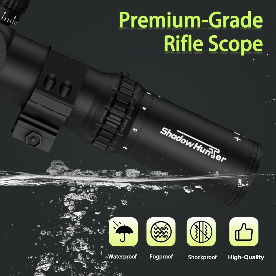 3-9x40 Rifle Scope with Mil-Dot Reticle, Zero Reset and Pull-Lock ...