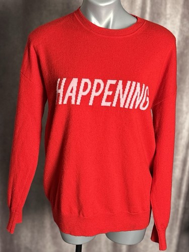 Sandro Paris Red Crewneck Sweater Size Large Wool Cashmere | eBay