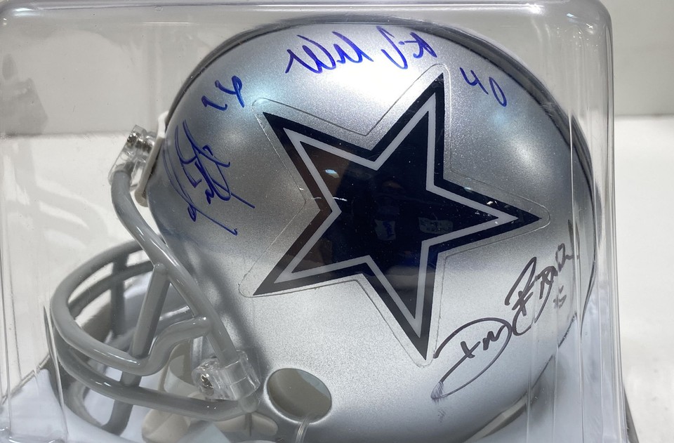 NFL Dallas Cowboys Signed Mini Helmets (Not Authenticated) (12x9x6) | eBay