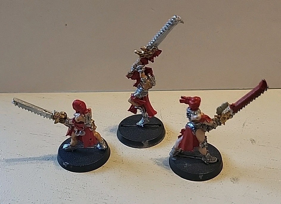Warhammer 40k: Adepta Sororitas Repentia Witch Hunter (3 Models) Metal ...