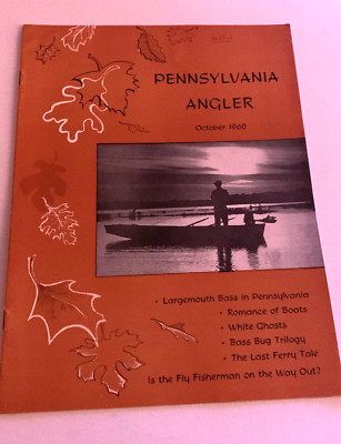 VINTAGE Pennsylvania Angler Magazine Oct 1960 Illustrated Fishing Cover ...