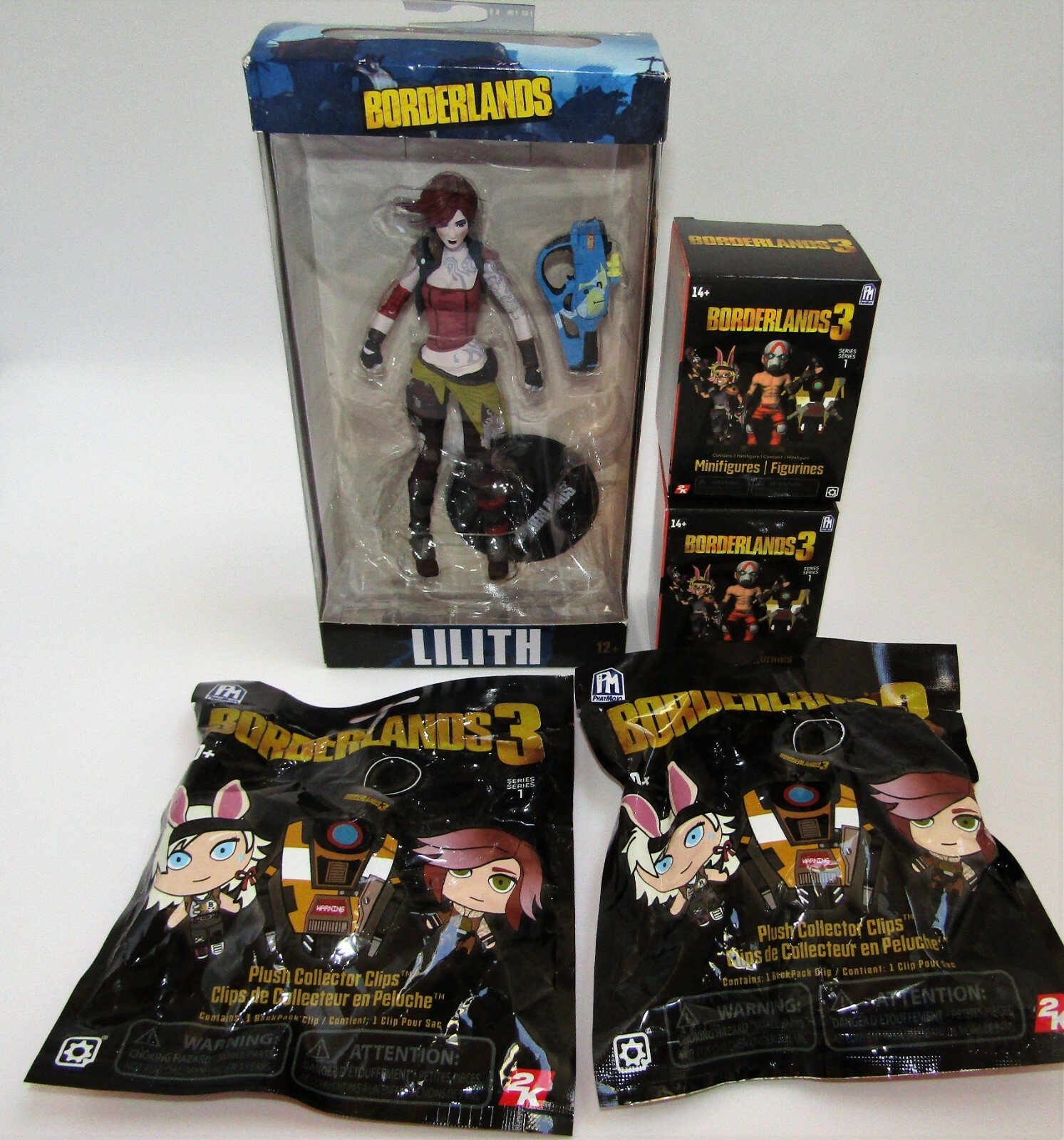 MCFARLANE TOYS BOARDERLANDS ACTION FIGURE LILITH & 2 PLUSH CLIPS & 2 ...