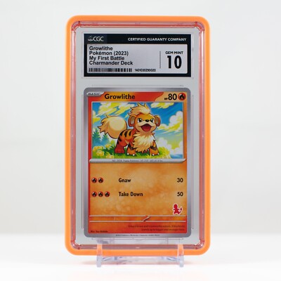 2023 Pokemon Growlithe My First Battle Deck - Charmander Deck - CGC 10 ...