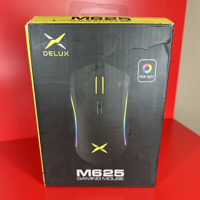 DELUX Gaming Mouse M625 RGB Wired 7 Programmable Buttons 5 Gear DPI ...