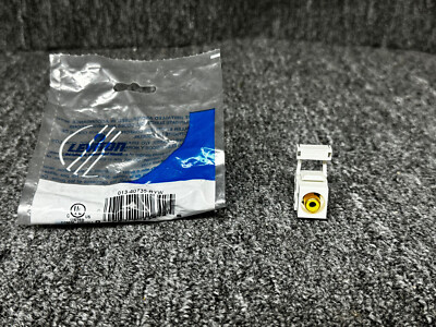 LOT OF TWO Leviton 40735-RYW QuickPort RCA 110-Type, Yellow Barrel ...