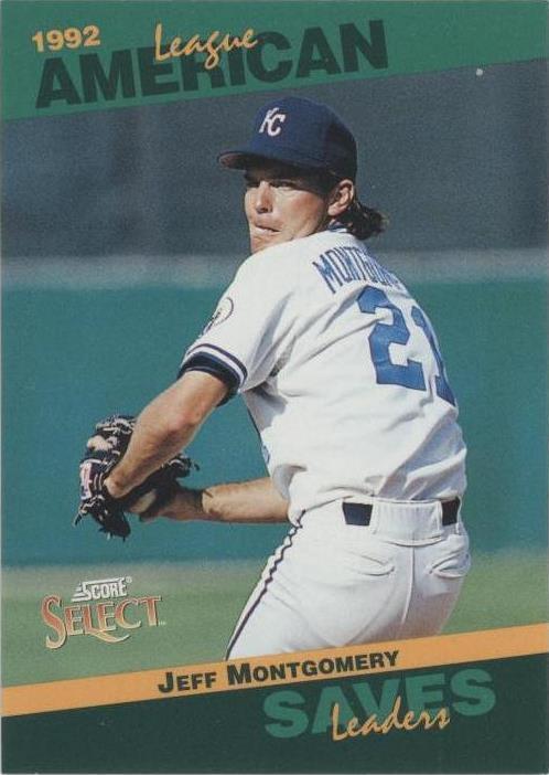 1993 Score - Select League Leaders Jeff Montgomery #69 for sale online ...