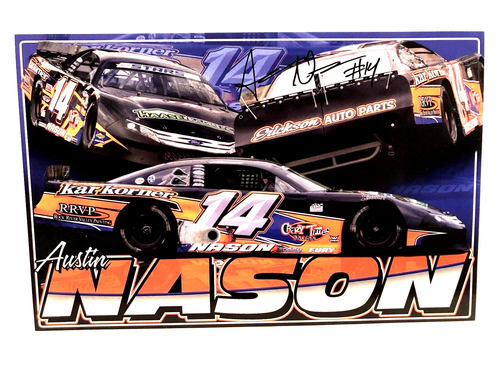 2022 AUTOGRAPHED AUSTIN NASON FORD CARS ASPHALT LATE MODEL STOCK CAR ...