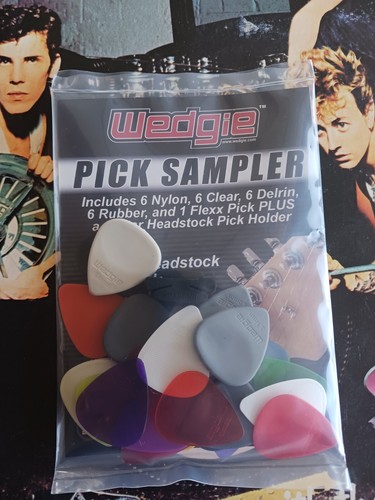Wedgie PICK SAMPLER 12 PACK Guitar Bass UKULELE Nylon Rubber Flex Pick ...