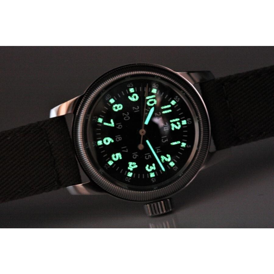 Elgin Military Watch M.R.M.W. Montre Roroi TYPE A-17 Black Men's Watch ...
