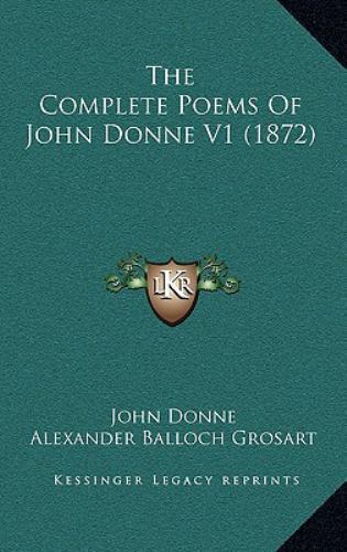 Complete Poems of John Donne V1 by John Donne (2010, Hardcover) for ...