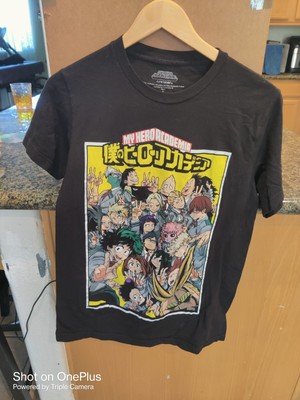 Anime Funimation My Hero Academia All Might Black Graphic T Shirt Size ...