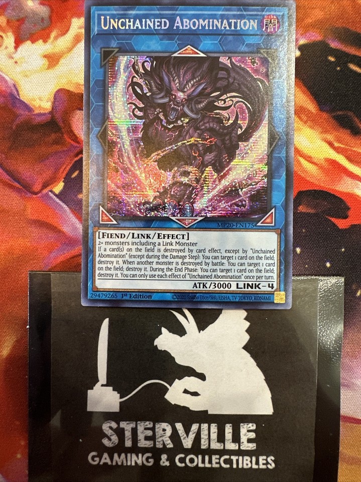 Yu-Gi-Oh! Unchained Abomination MP20-EN175 Secret Rare 1st Edition Near ...