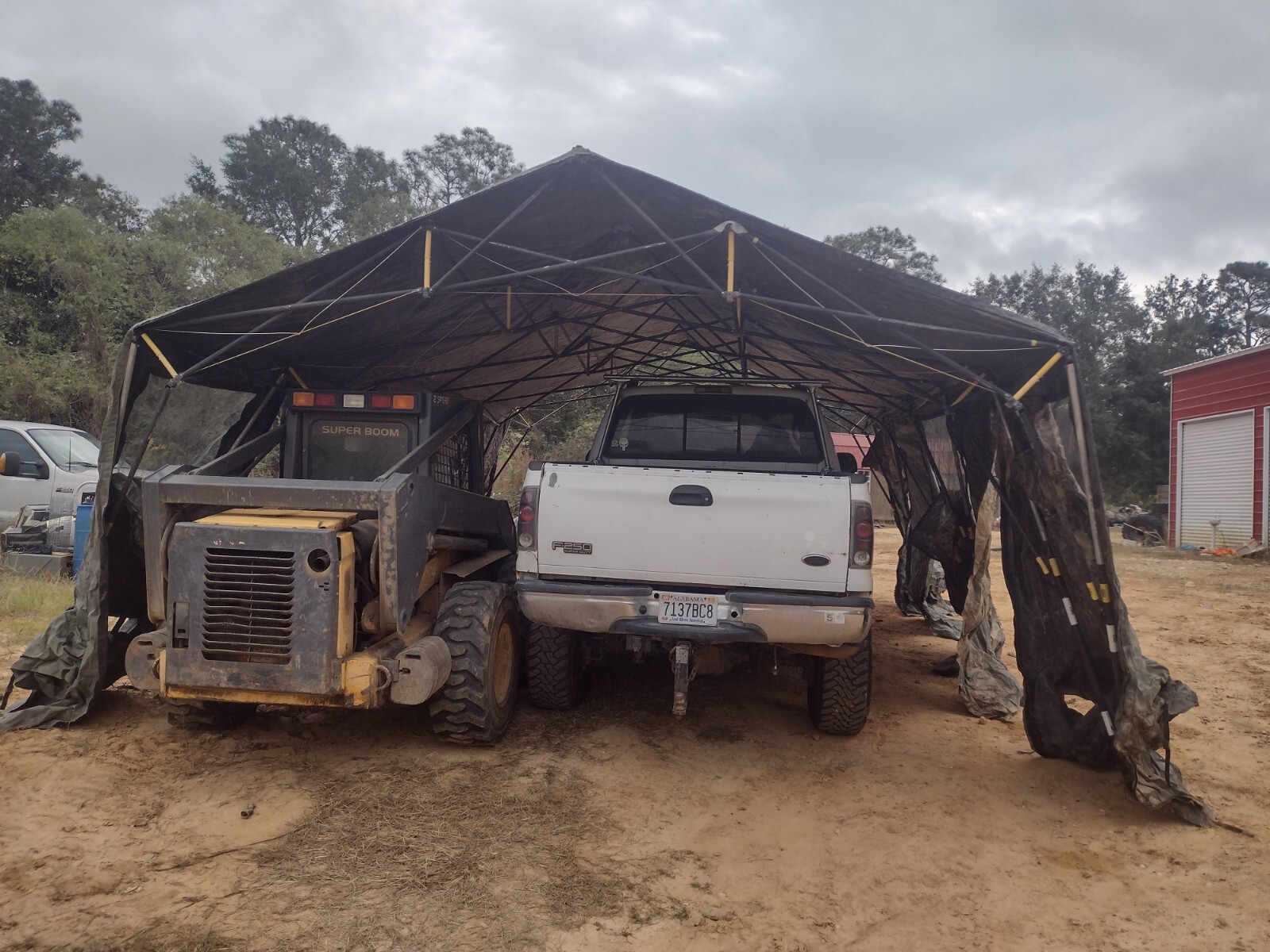 Lot of 40+ BIG US Military Tent Shelters Drash Base-X Utilis Airbeam GP ...