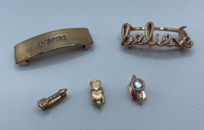 Keep Collective Lot of 5 Rose Gold Charms - Inspire Believe Arrow ...
