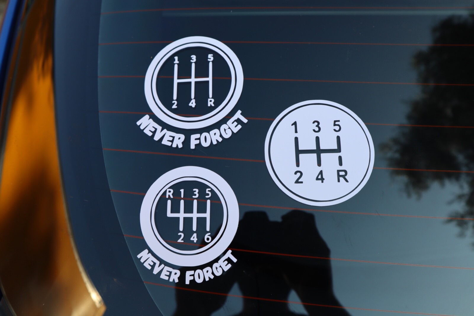 manual car gear shifter vinyl decal sticker never forget | eBay