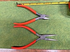 Snap-on E704BCG Needle Nose Electronic Pliers 45degree Angled Jaws for ...