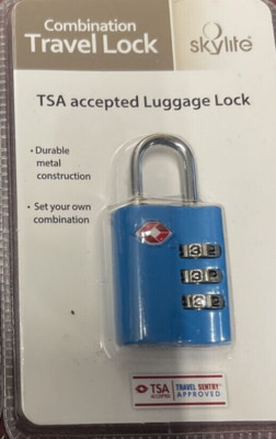 Small Combination Travel Lock TSA Accepted 3 Digit Mini Combination ...