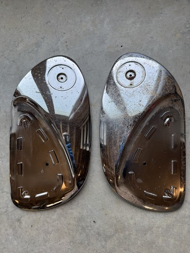 Honda CB77 Superhawk Gas Tank Chrome Side Covers No Dents! CB72 CB 77 ...