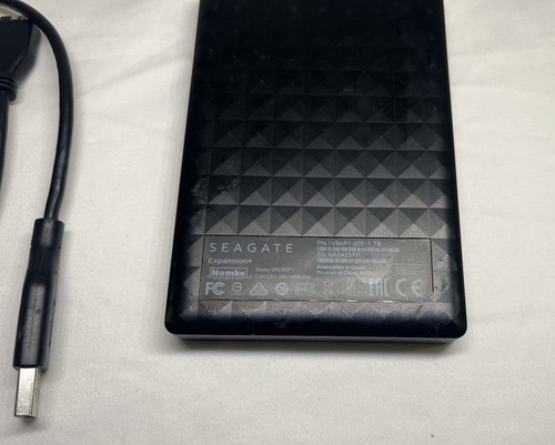 Seagate Expansion 1 TB Portable External Hard Drive Model SRD0NF1 black ...
