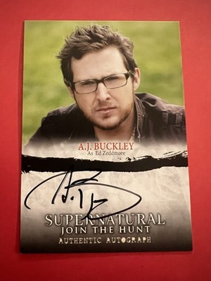 Supernatural season 4-6: A.J. Buckely Autograph As Ed Zeddmore A 1 1 ...