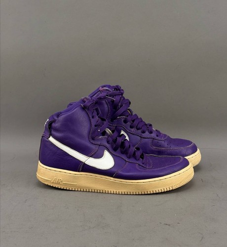 Nike Air Force 1 High SP Purple White Size Mens 8.5 - No Strap 823297 ...