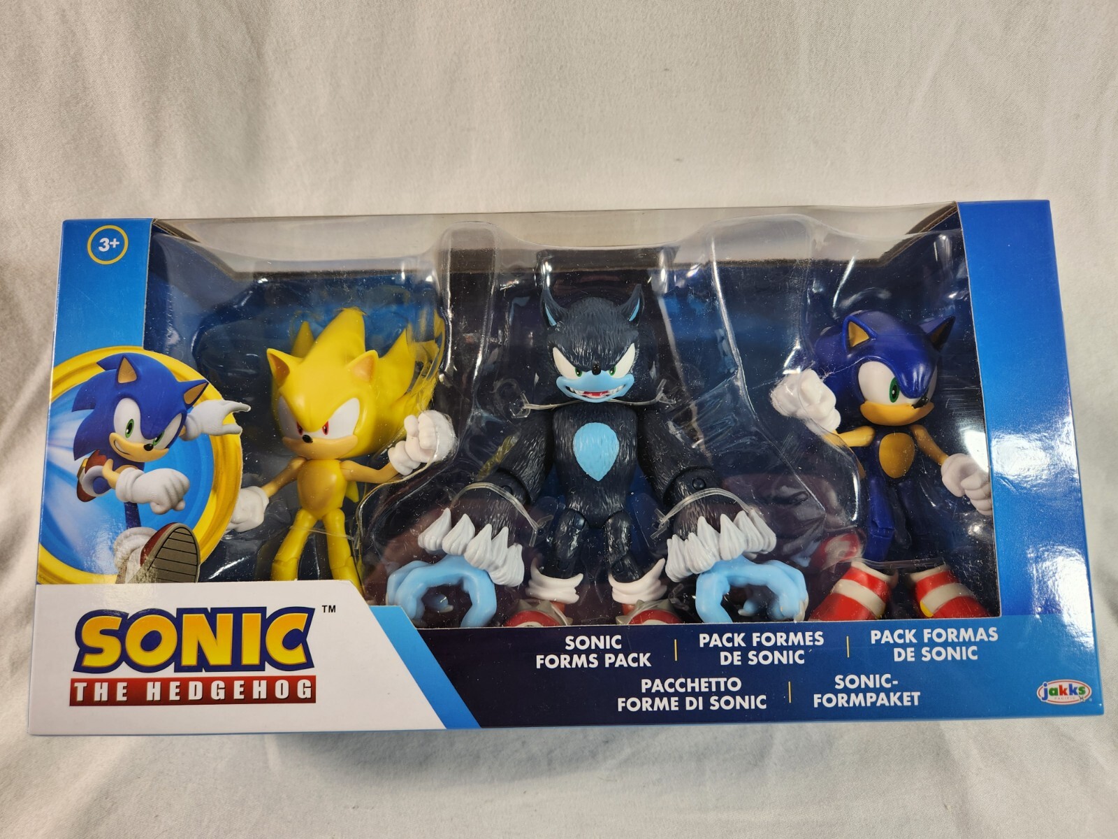 Sonic The Hedgehog Jakks Pacific 3-Pack Werehog, Super Sonic New In Hand