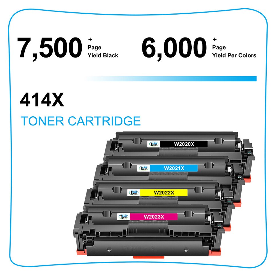 WITH CHIP W2020A W2020X Toner for HP 414A 414X Laserjet M454 M479fdw ...