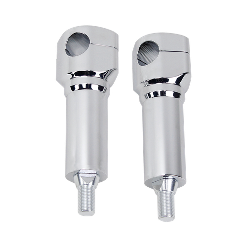 Chrome 1" Bar 5" Tall Risers Kit For Harley Springer Heritage Softail ...