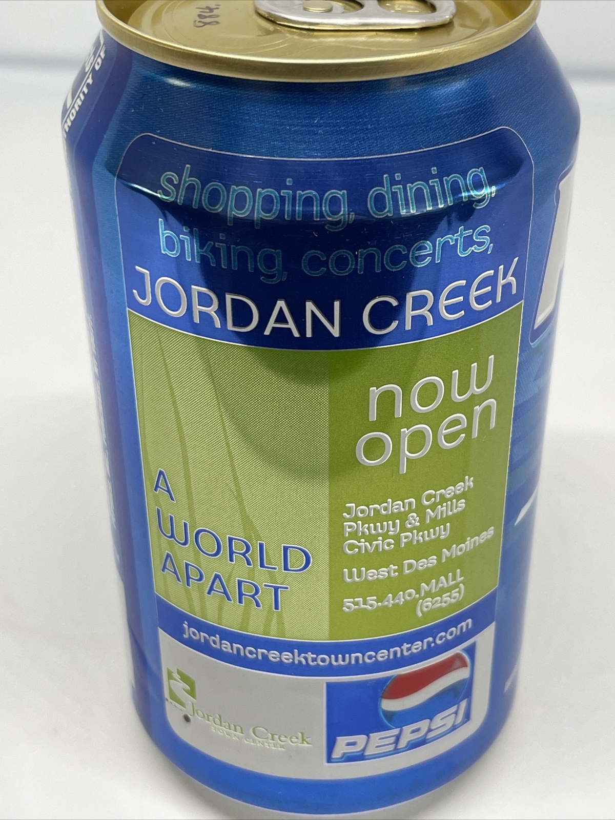 2005 PEPSI PT Alum Soda can Jordan Creek TownCenter Open West Des ...
