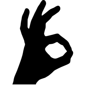 OK HAND GESTURE Wall Art Vinyl Graphic Sticker CAR/VAN/BOX!!! FUNNY ...